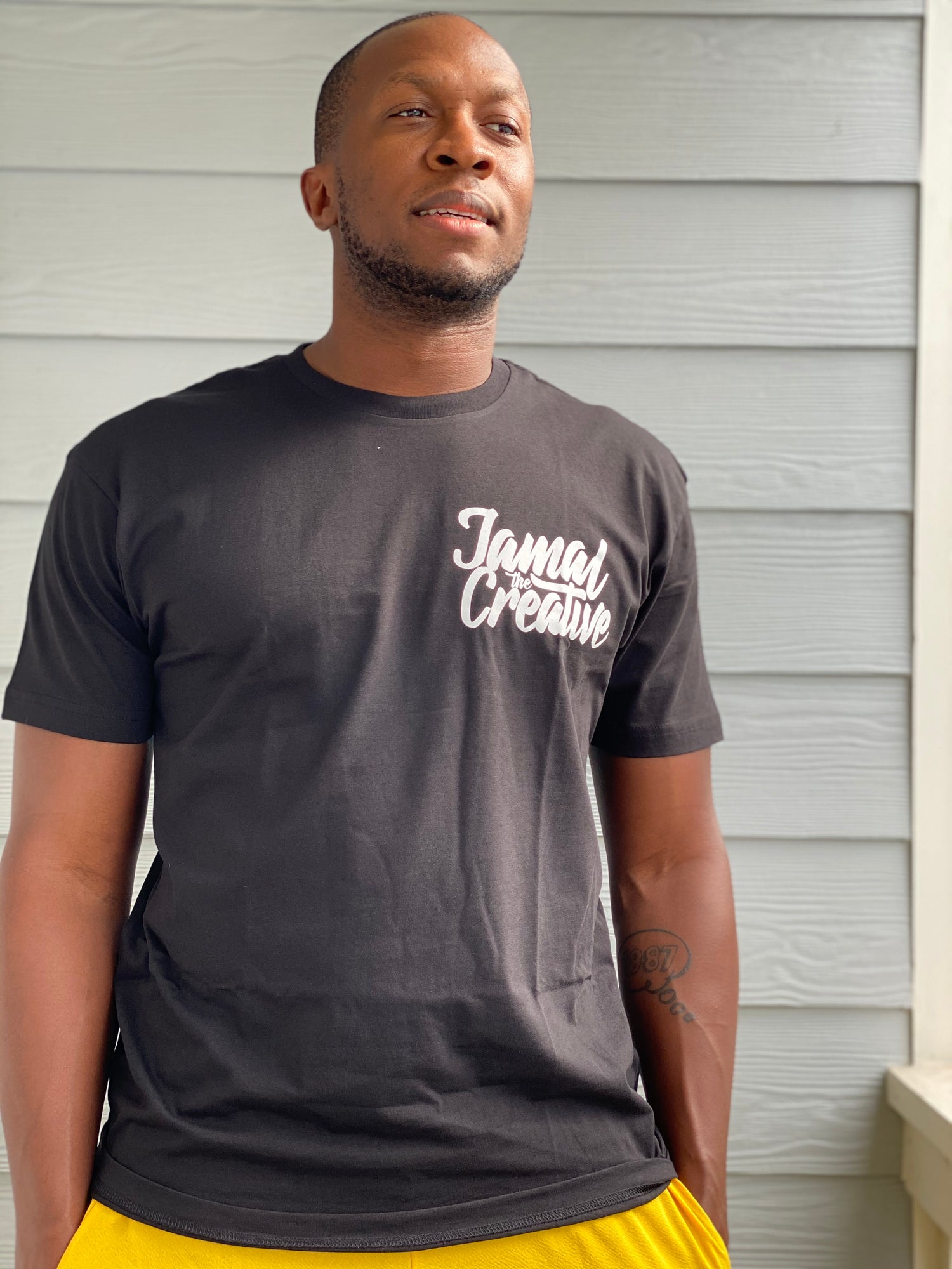 Jamal The Creative Script Logo Tee – Jamal The Creative Collections